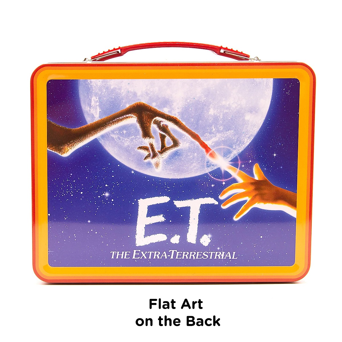 AQUARIUS E.T. Fun Box - Sturdy Tin Storage Box with Plastic Handle & Embossed Front Cover - Officially Licensed E.T. Merchandise & Collectible Gift (48288)