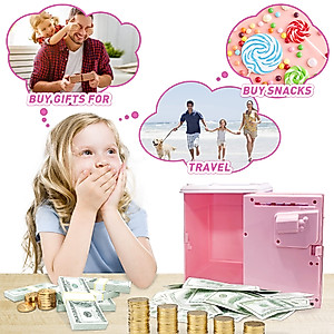 ATM Unicorn Piggy Bank for Boys Girls, Electronic Money Bank with Stickers, Kids Toys for 5 6 7 8 9 10 11 12 Year Old Boys Birthday Gifts