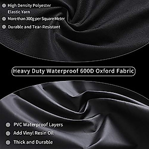 JIESUO Grill Cover for Traeger 20 Series, Junior & Tailgater Grills, Heavy Duty Waterproof Wood Pellet Grill Cover, Outdoor Full Length Grill Cover