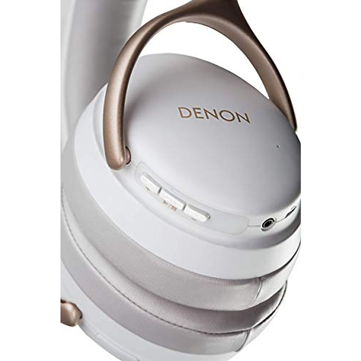 Denon AH-GC25W Premium Wireless Headphones with aptX Bluetooth | Hi-Res Audio Quality | Up to 30 hours of Wireless Use | Designed for Comfort | Battery-saving Auto-Standby Mode | White