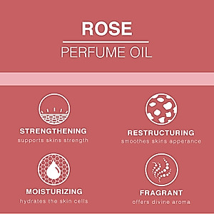 Provence Beauty - Floral Rose Petals - Body Oils for Women Perfume - Day and Night Moisturizer for Dry Skin Enriched with Apricot Oil, Sweet Almond Oil, Vitamin E Fractionated Coconut Oil - 1 Fl Oz