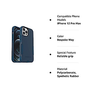 OtterBox Commuter Series Case for iPhone 12 PRO MAX (ONLY) Non-Retail Packaging ,Reliable grip- Bespoke Way