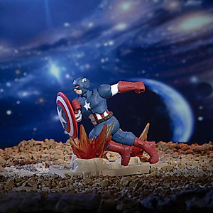 Zoteki Avengers Series 1-4” Captain America Collectible - Inspired by ‘Infinity’ - Collect Them All: Fan Favorite Characters Iron Man, Thor, Hulk, Captain Marvel, Thanos, Mystery Chase Variant