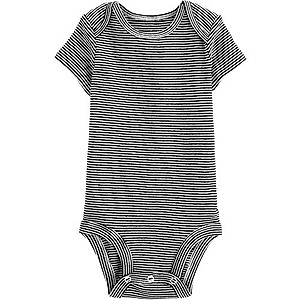 Simple Joys by Carter's Baby 6-Pack Short-Sleeve Bodysuit, Mini Stripe, 18 Months