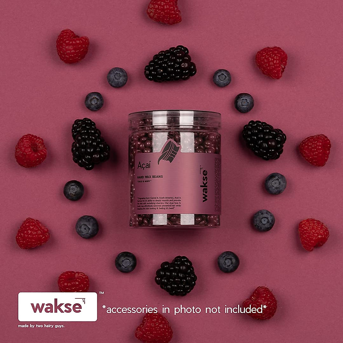 wakse Açaí Hard Wax Beans (4.8oz), 4.8 Ounce