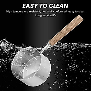 Small Milk Pan, Butter Melting Pot, 200ml Stainless Steel Portable Milk Pot Butter Warmer Small Cooking Pot for Boiling Milk, Sauce, Gravies, Pasta, Coffee, Tea, Soup