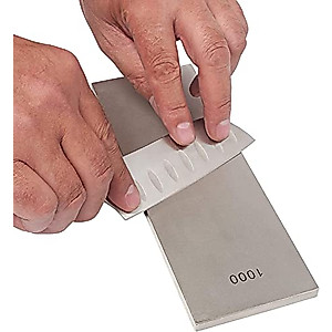 Trend Diamond Sharpening Stone Kit, 8 x 3 Inch Double Sided (300/1000 Grit) Bench Stone with Pouch, Cleaning Block & Non-Slip Mat, DWS/CP8/FC