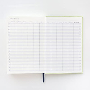 Designworks Ink Vintage Sass A5 Hardcover Notebook Journal, Whom, 14.6cm x 21.6cm, Green, JB86-1104EU