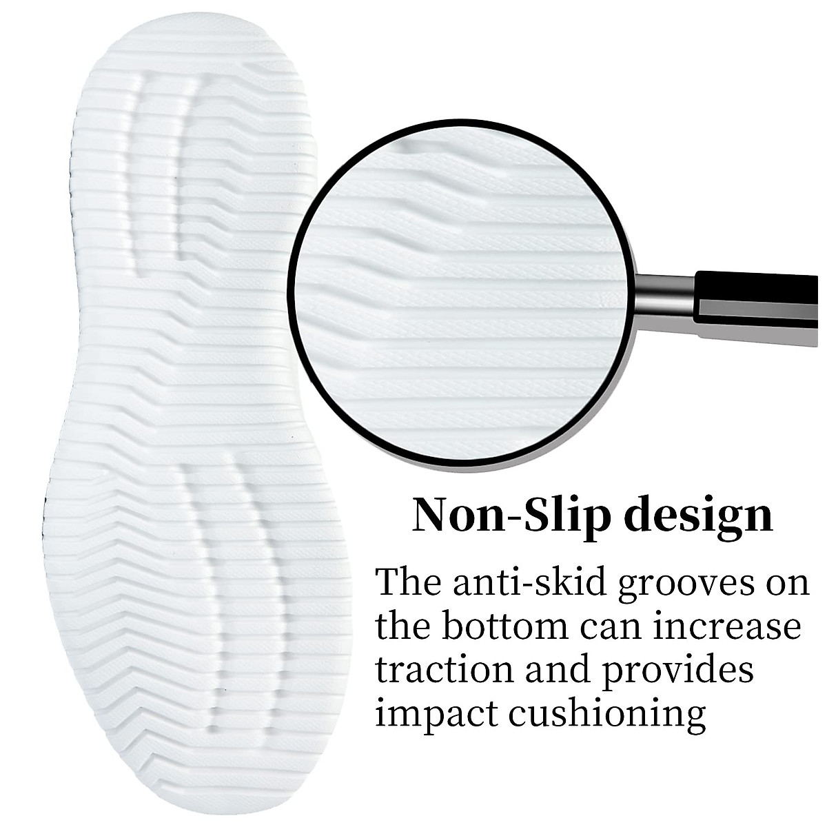 MAIITRIP Slip on Shoes for Women White Nursing Nurse Walking Sneakers Best Fashion Zapatos deportivos para Damas Gym Athletic Shoes Fall Casual,Size 7