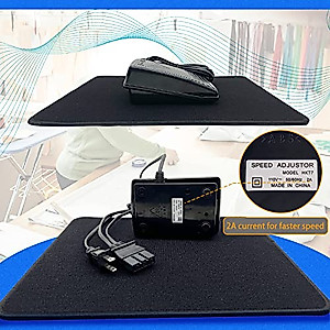 Brother Sewing Machine Foot Pedal and Power Cord, with Sewing Machine Pedal Mat,Apply to Brother jx2517 lx3817 ls2125 xm2701 xl2600 lx3125 1034d lx2500 xl5130 gx37 ls2400 xr3774 ls1520#j00360051