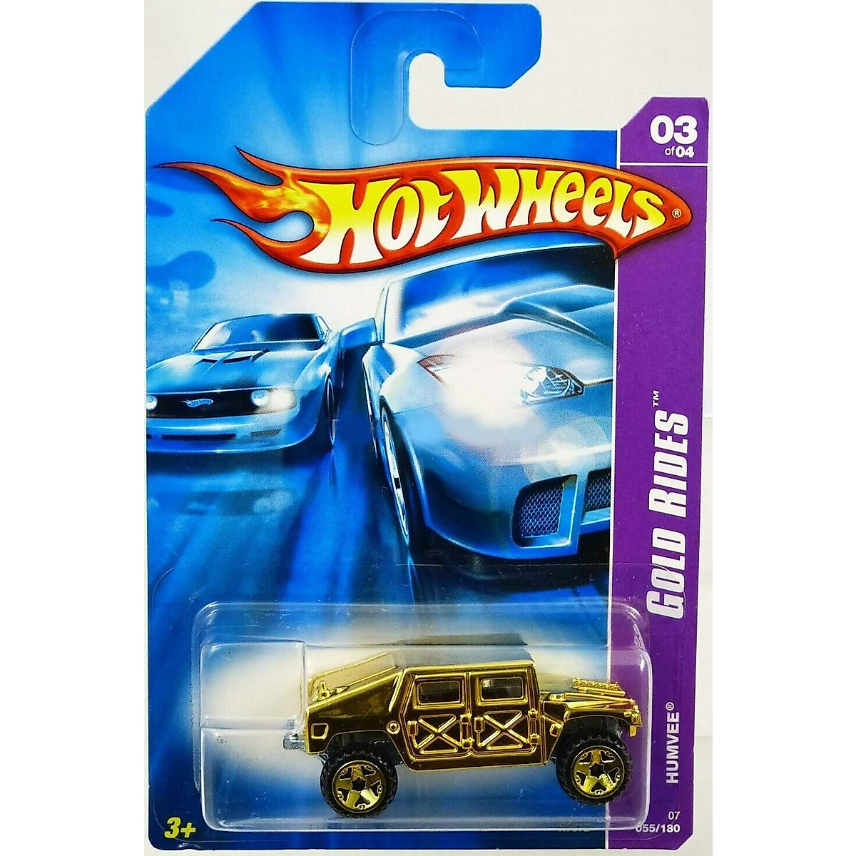 Hot Wheels 2007 Gold Rides Humvee 3/4 055/180