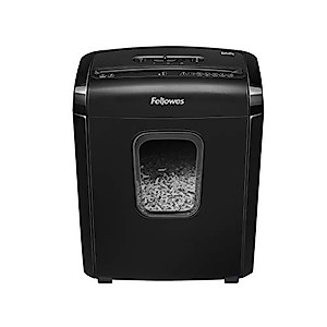 Fellowes 6M5 6-Sheet Powershred Micro-Cut Deskside Paper Shredder, Black, 3. 5 Gallon