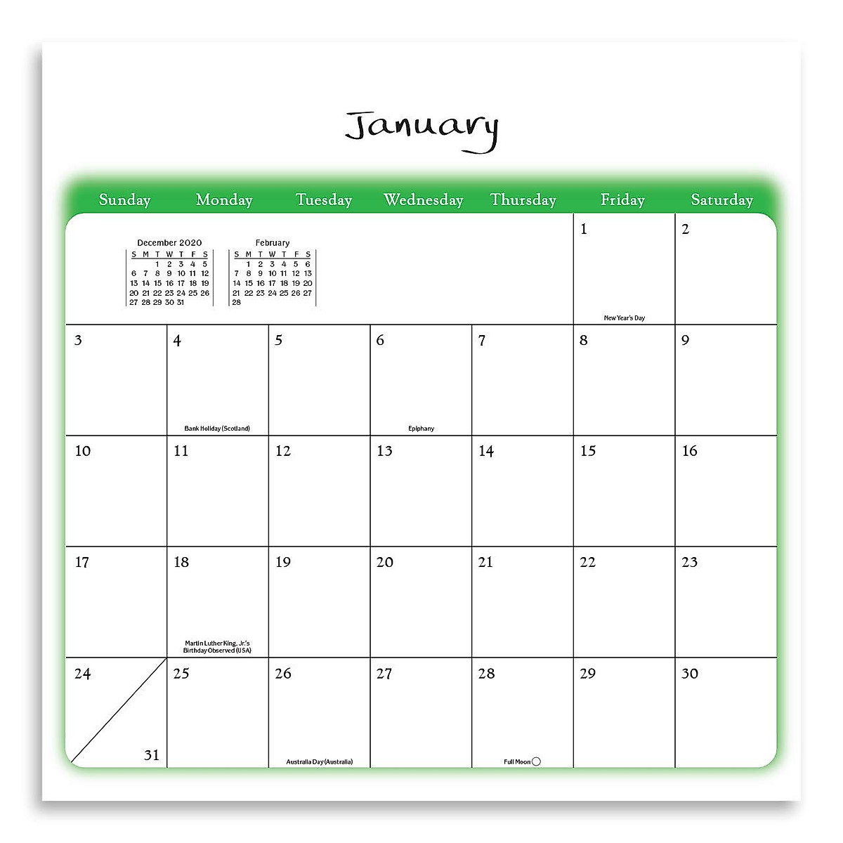 Blue Mountain Arts 2021 Wall Calendar "Guiding Lights" 12 x 12 in. 12-Month Hanging Wall Calendar Is a Great Way to Wish Someone a Wonderful Year, by Douglas Pagels