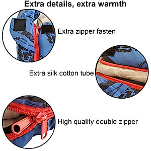 ANJ Outdoors 32F-59F Youth and Kids Sleeping Bag | Indoor/Outdoor Boys and Girls Sleeping Bag | Mummy Style, Lightweight Sleeping Bag for Kids