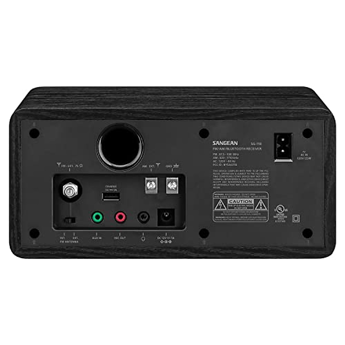 SANGEAN SG-118 AM/FM/Bluetooth Wooden Cabinet Radio with USB Phone Charging