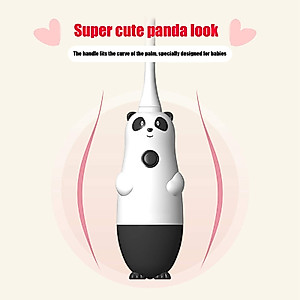 POCREATION Sonic Electric Toothbrush, Soft Bristles Tooth Brush, Panda Pattern Teeth Brush, Electric Kids Toothbrush, Oral Caring Tool for Children