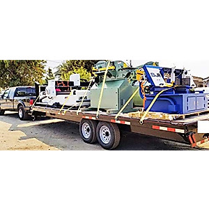 Everest Premium Ratchet Tie Down – 1 PK – 2 IN – 27 FT – 3333 LBS Working Load – 10000 LBS Break Strength – Double J Hook – Cargo Straps Perfect for Moving Appliances, Lawn Equipment and Motorcycles