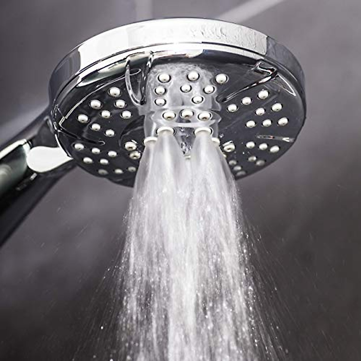 AquaBliss TheraSpa Hand Shower – 6 Mode Massage Shower Head with Hose High Pressure to Gentle Water Saving Mode - 6.5 FT No-Tangle Handheld Shower Head with Extra Long Hose & Adj. Mount | Chrome