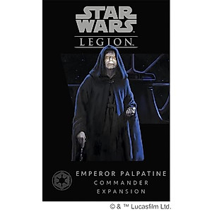 Atomic Mass Games Star Wars: Legion Emperor Palpatine Commander Expansion - Rule The Galaxy! Tabletop Miniatures Strategy Game for Kids & Adults, Ages 14+, 2 Players, 3 Hour Playtime, Made