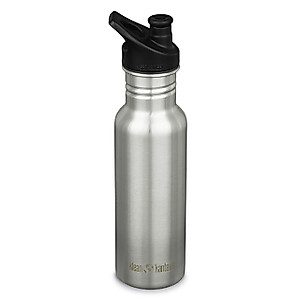 Klean Kanteen Classic Narrow Sport Cap Brushed Stainless Bottle 532Ml, 1 EA