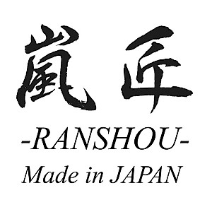 RANSHOU Fish Scaler Remover No Mess Heavy Duty Double Wing Blade, Japanese Professional Fish Scale Scraper Tool, Wood Handle, Brass Gold, Made in JAPAN