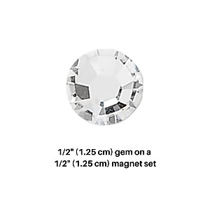Clear Crystal from Swarovski Magnet Accessory Luxury Designer Pageant Pin Magnetic Brooch