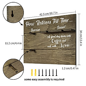 THYGIFTREE Retirement Gifts for Woman Coworker, Cool Retirement Gifts for Teacher How Retirees Tell Time Happy Retirement Funny Retired Gifts for Women