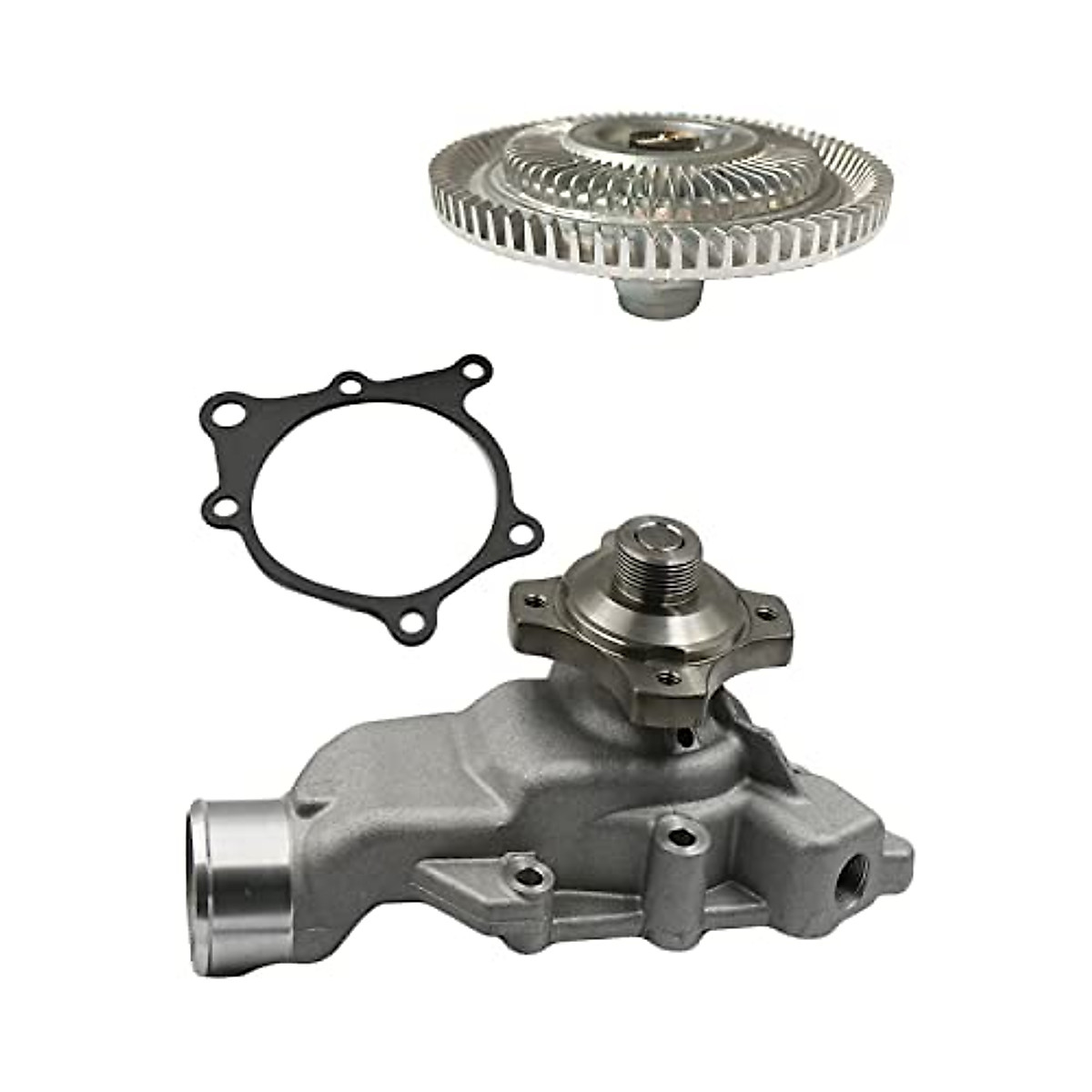 VIPCAR 1088 Engine Cooling Water Pump & Fan Clutch Assembly for Jeep 1999-2004 Grand Cherokee WJ 4.0L Power Tech I6