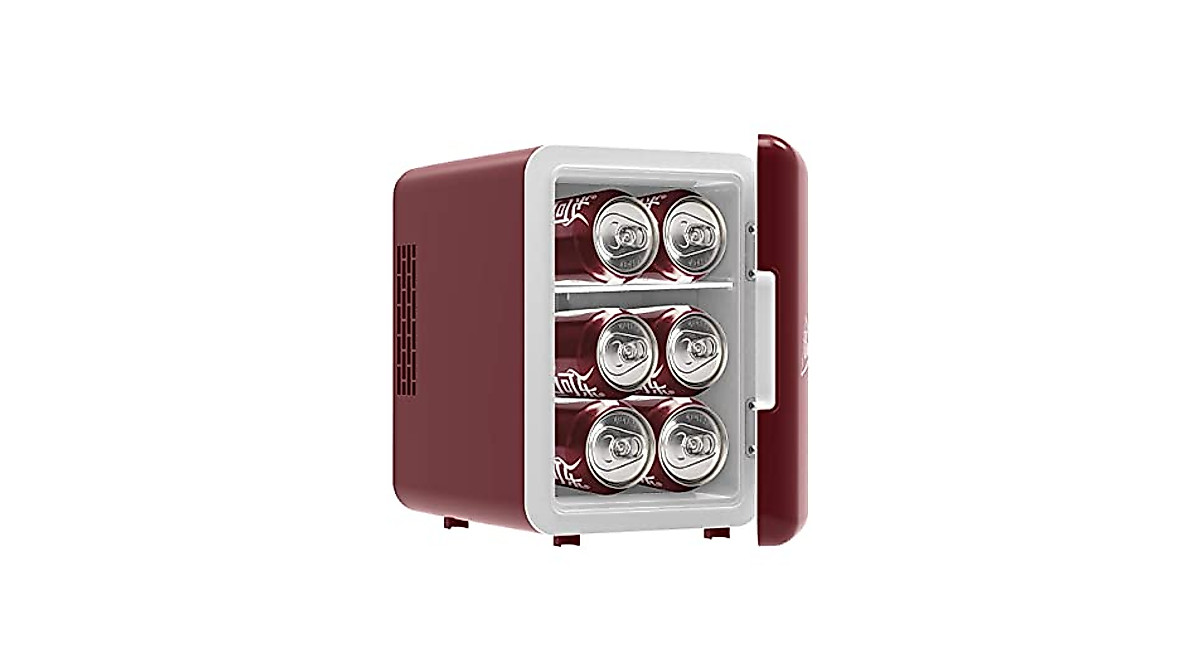 CURTIS Dr. Pepper Mini Fridge Cooler - Portable 4L, Eco-Friendly