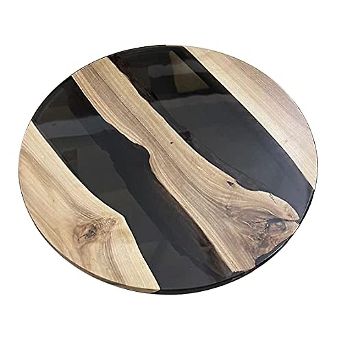 Epoxy Table, Live Edge Wooden Table, Epoxy Resin River Table, Natural Wood,Dining table, Natural Epoxy Table, Resin Table 54x54 inch