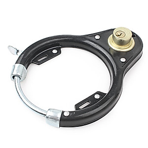 Zhisheng Anti-theft Lock With keys Iron Bicycle U-Lock Wheel Lock Set Fits E-Bike, Mountain Bike, Road Bike