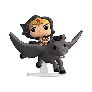 Funko POP Ride Super Deluxe: Wonder Woman 80th - Wonder Woman on Pegasus, Multicolor (54989)