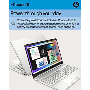 HP [Windows 11 Pro] 15 15.6" HD Business Laptop Computer, 8-Core AMD Ryzen 7 5700U (Beats i7-1180G7), 16GB RAM, 1TB PCIe SSD, Numeric Keypad, Fast Charge, Wi-Fi 6, Bluetooth, Long Battery Life, w/Hub