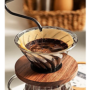 Coffee Filter #2,Cone Coffee Filter 2-4 Cups, Disposable Coffee Filters Paper for Smooth and Clean Taste, Pour Over and Coffee Maker (Natural Unbleached, U-shaped 100 Count)
