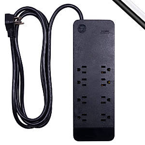 GE UltraPro 8-Outlet Surge Protector (37055) and GE Pro 6-Outlet Surge Protector (37052) Bundle