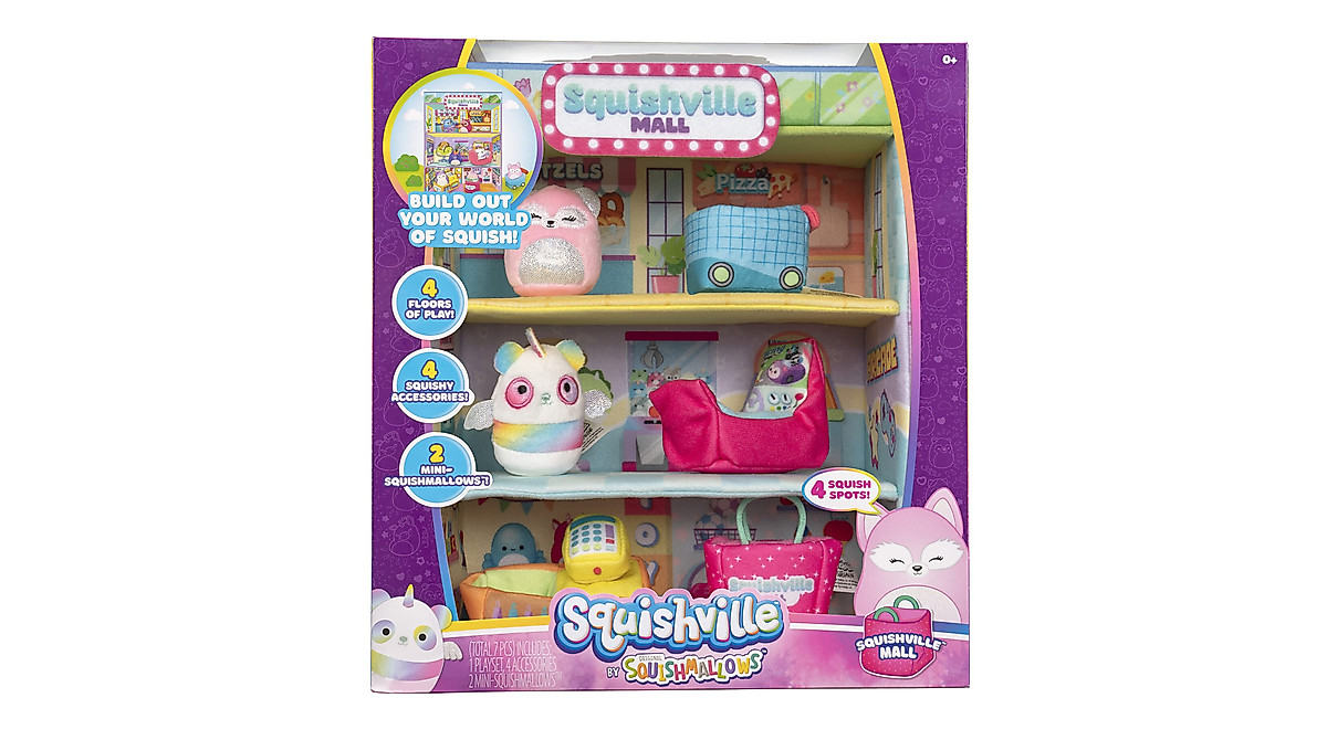 Squishville Mini Squishmallows Mall - 2-Inch Plush Playset