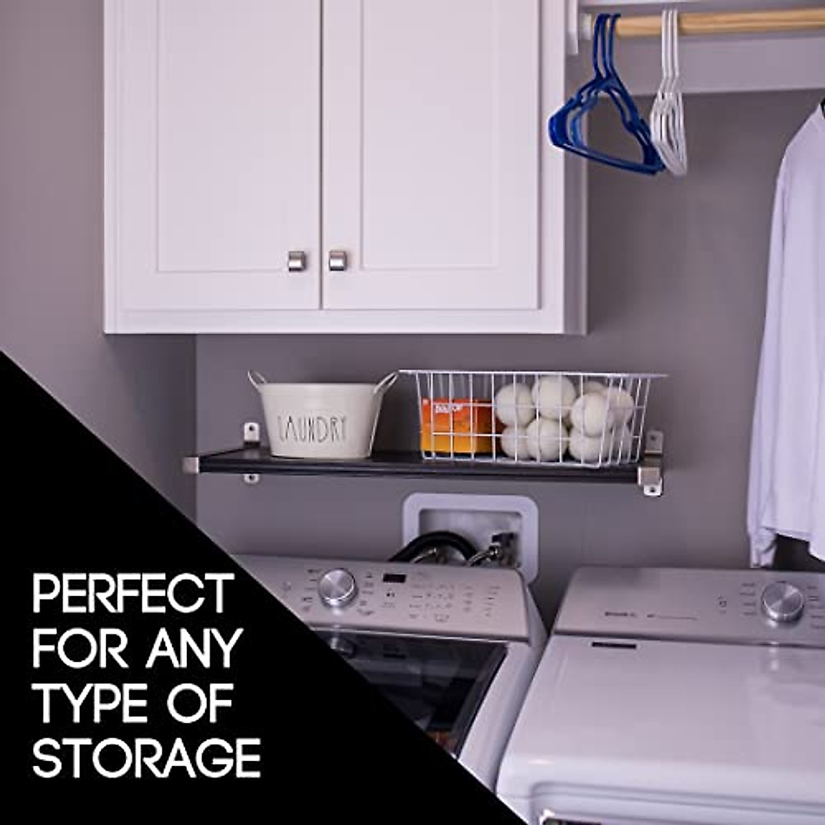 2 Pack Chest Freezer Storage Baskets Stackable Wire Freezer Organizer Bins Rack with Handles for Kitchen, Pantry, Office, Bathroom, Laundry Room- Freezer Basket Fits Most ( 8 x 16.5 x 6 inch)