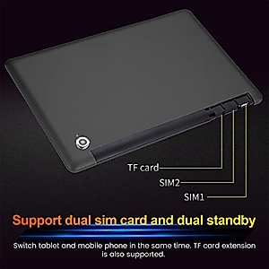 Tablet Android 10.0 Operating System 10.1-inch HD Display Quad Core Processor 2GB RAM and 32GB ROM TF Expansion Support Built-in WiFi Bluetooth GPS Tablet
