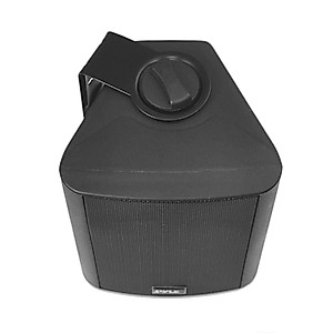 Pyle Waterproof Wall Mount Speaker System - 5.25 Inch Active + Passive Pair Wireless Bluetooth Compatible Indoor/Outdoor Stereo Sound Set with AUX IN - Pyle PDWR52BTBK (Black)