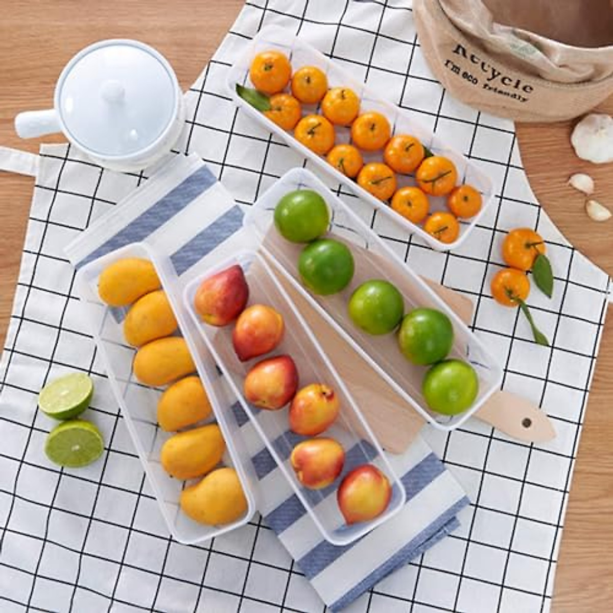 3Pcs Pasta Storage Container Plastic Spaghetti Food Storage Box, Noodle Canister With Lid for Spaghetti, Pasta, Noodles, Eggs, Fruits Snacks (3)