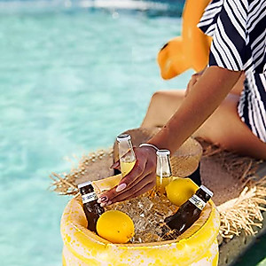 FindUWill Inflatable Cooler for Parties, 2Pack Ice Buckets Large Drink Containers -Portable Drink Cooler for BBQ, Picnic, Pool Party, Birthday Party Supplies, 10 Gallons/38 Liter Capacity, Double Wall