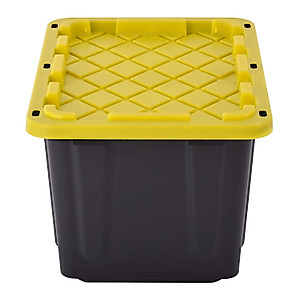 Juggernaut Storage 6 Pack Heavy-Duty Plastic Storage Boxes with Lids, 27 Gallon (6)