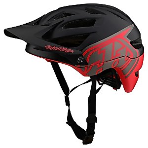 Troy Lee Designs Adult | Trail | All Mountain | Mountain Bike A1 MIPS Classic Helmet - (Black/Red, X-Large/2X-Large)