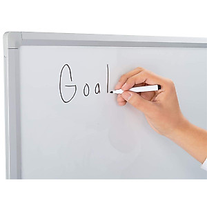 Displays2go 60 x 36 Inch Magnetic Dry Erase Board, Wall Mounted – White (WHBWAL6036)
