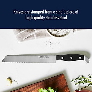 HENCKELS Statement Razor-Sharp Carving Set + Bread Knife, German Engineered Informed by 100+ Years of Mastery