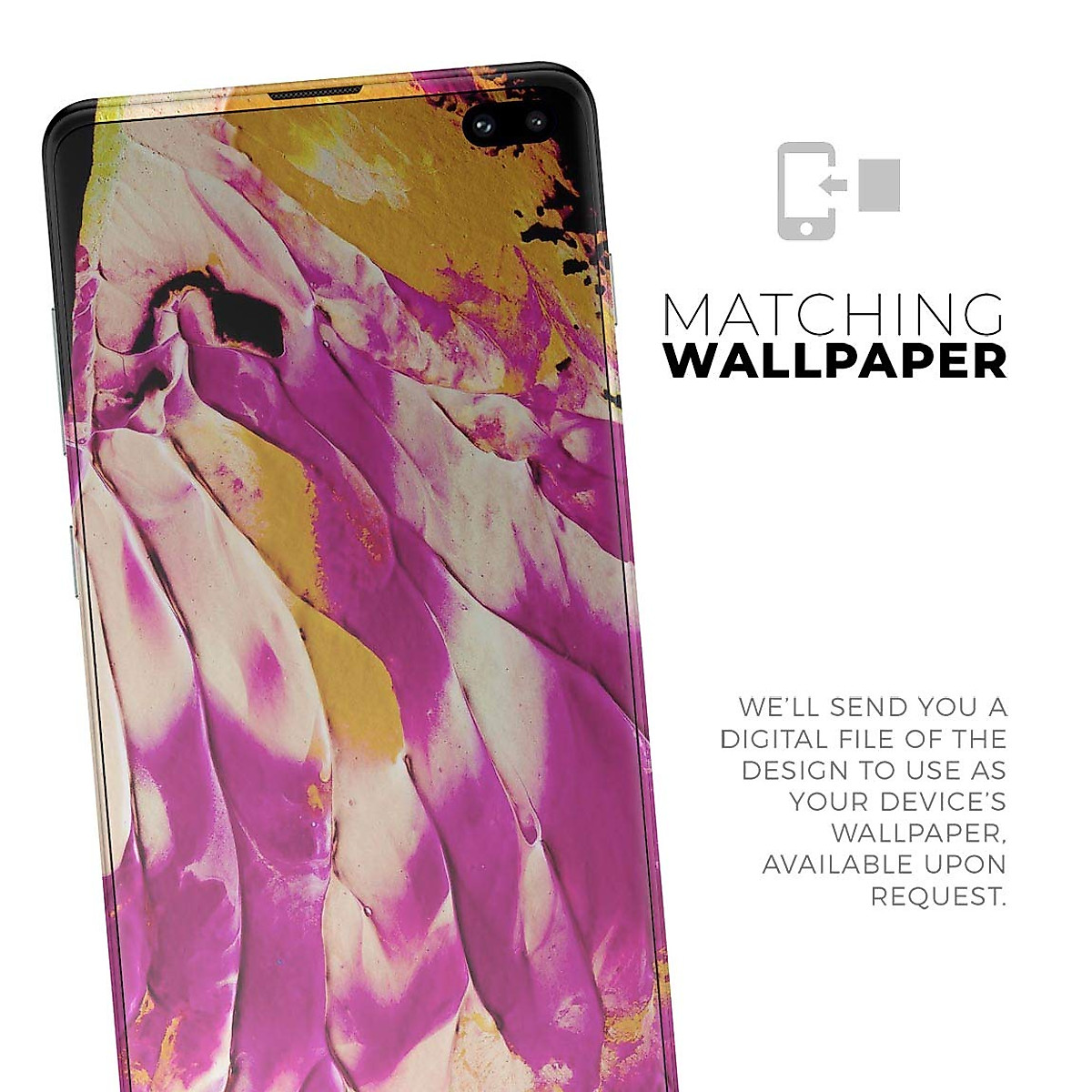 DesignSkinz Liquid Abstract Paint V15 Protective Vinyl Decal Wrap Skin Cover Compatible with The Samsung Galaxy S20 (Screen Trim & Back Glass Skin)