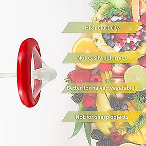 4PCS Fruit and Vegetable Storage Containers For Refrigerator Reusable Food Containers Airtight Veggie Crisper Sealed Box Saver Fresh Keeper for Cut Lemon, Sliced Onion, Half Avocado Tomato Garlic