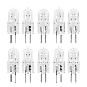 10 Pack Clear Dimmable T4 Q35/GY6.35/CL/120V GY6.35 JCD 35 Watt 35W 120 Volt Halogen Light Bulb Electric Wax Melter Plug Oil Warmer Aroma Tart Lighting Kitchen Bathroom Mirror Fixture gy6.35