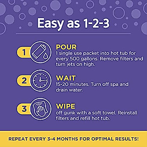 Bio Ouster Spa Purge Hot Tub Jet Cleaner - Hot Tub Chemicals, Inflatable Hot Tub Chemicals, Hot Tub Cleaner for Jets and Tubes, Spa Chemicals for Hot Tub, Spa Cleaner Hot Tub and Spa Chemicals (Kit)