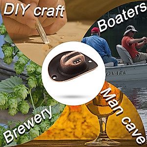 dukclyn 3PCs DIY Wall Bottle Opener Hardware, Cowboy Hat Bottle Opener Wall Mounted, Unique Gifts for Beer Lovers, Beer Opener Wall Mount Bottle Opener, Cool Gadgets for Men, Man Cave Stuff for Him